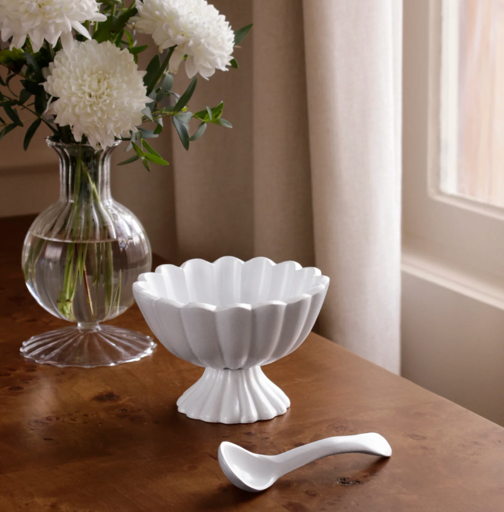VIDA Vienna Mini Pedestal with Spoon White